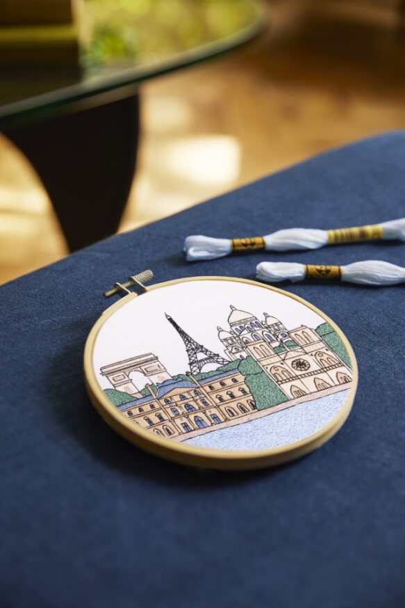 DMC Paris Landmarks Embroidery Kit – Emily Joyce Designs
