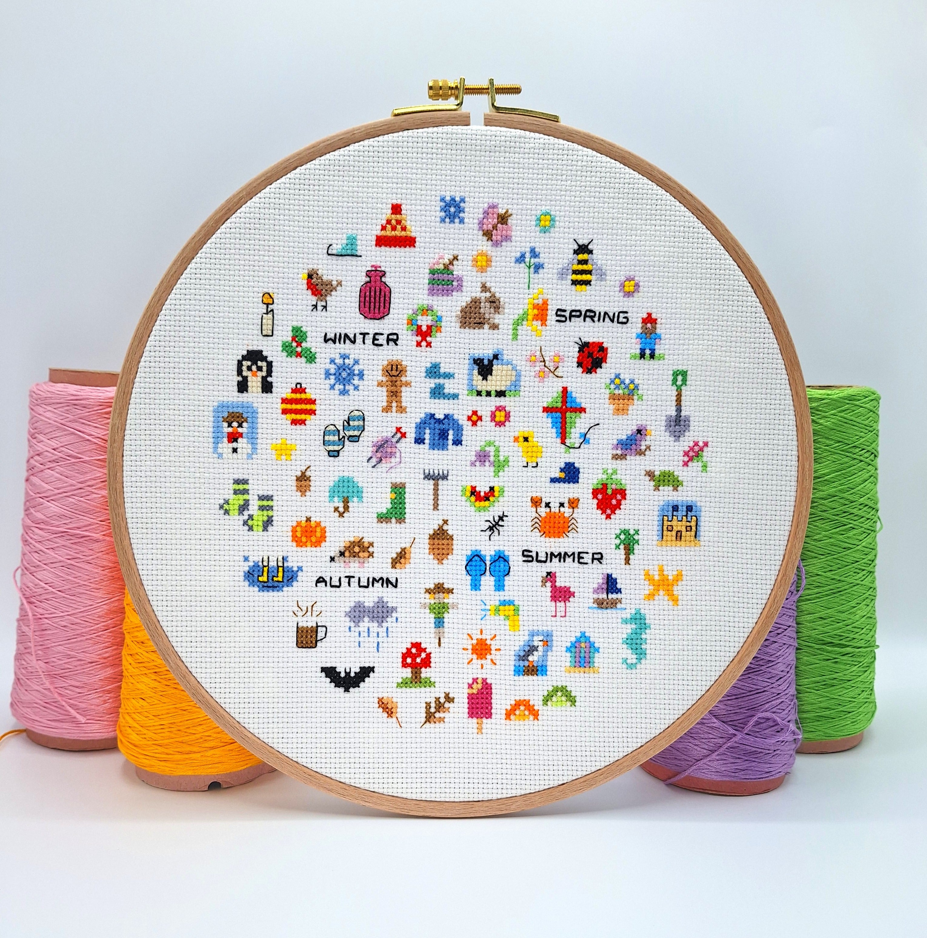 The Seasons Cross Stitch Kit – Emily Joyce Designs